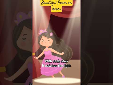 My Shiny new dress poem |Easy poem for kids| poem on dress #english rhyme