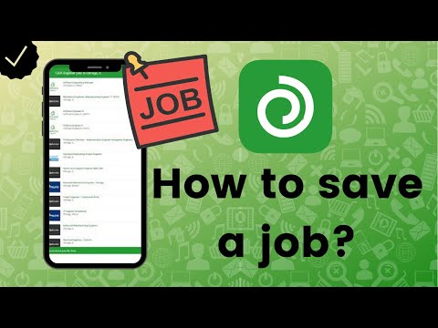 How to save a job using Adzuna?