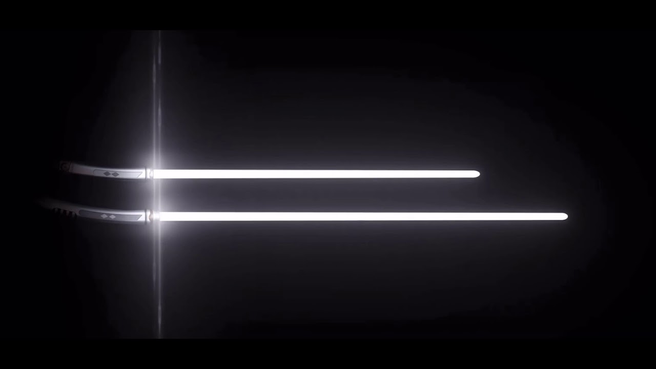 Ahsoka Tano White lightsaber ignition video