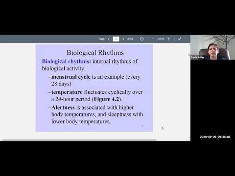 Psychology 101 Chapter 4 (States of Consciousness) Lecture Part 1
