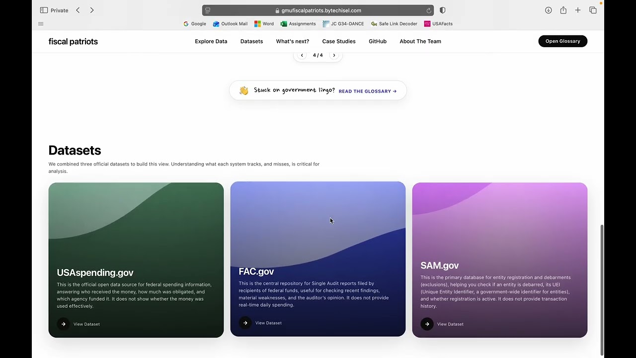 FiscalPatriots AuditsMadeSimple Product Walkthrough | AGA Datathon 2026