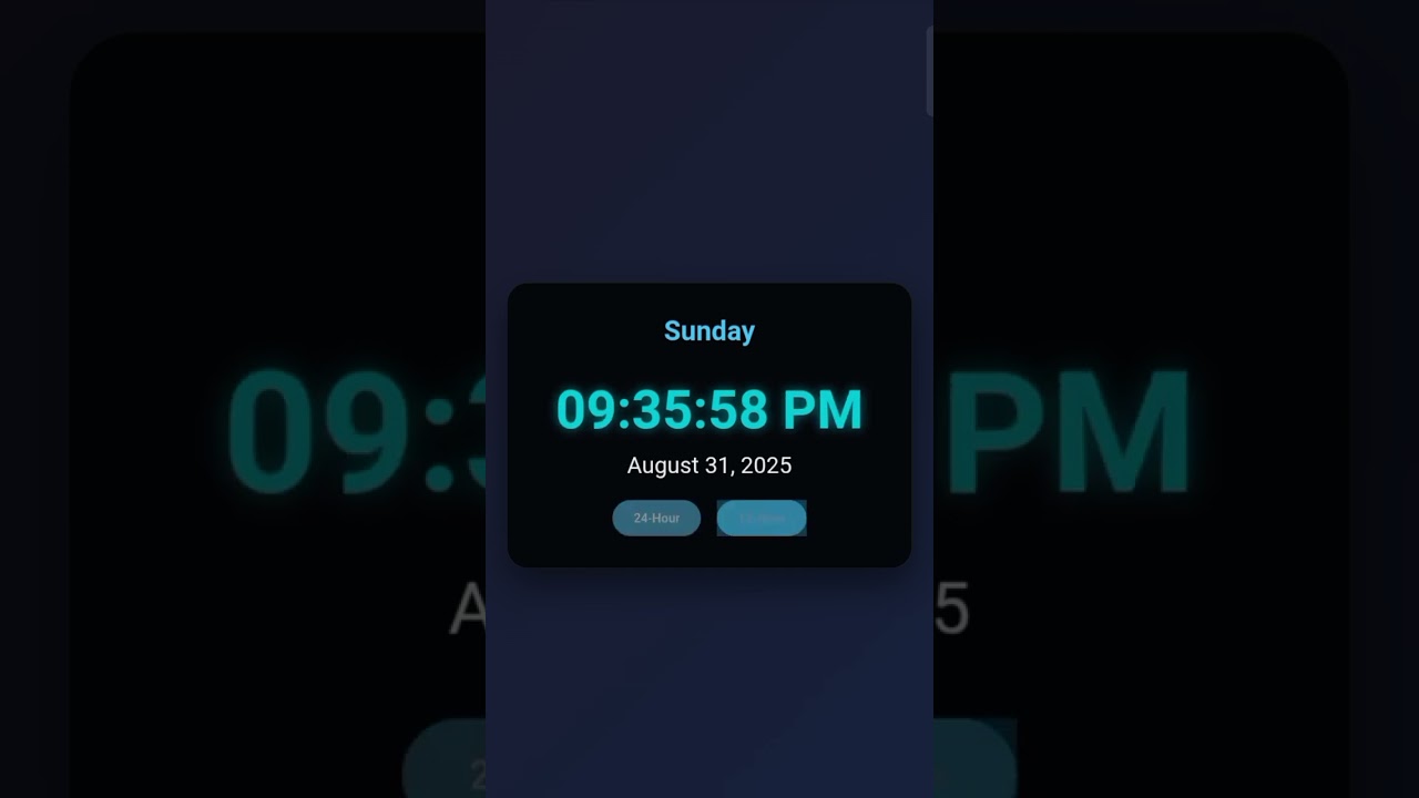 Build a Digital Clock with HTML & CSS | Simple Coding Project #coding #shorts #trending #viral