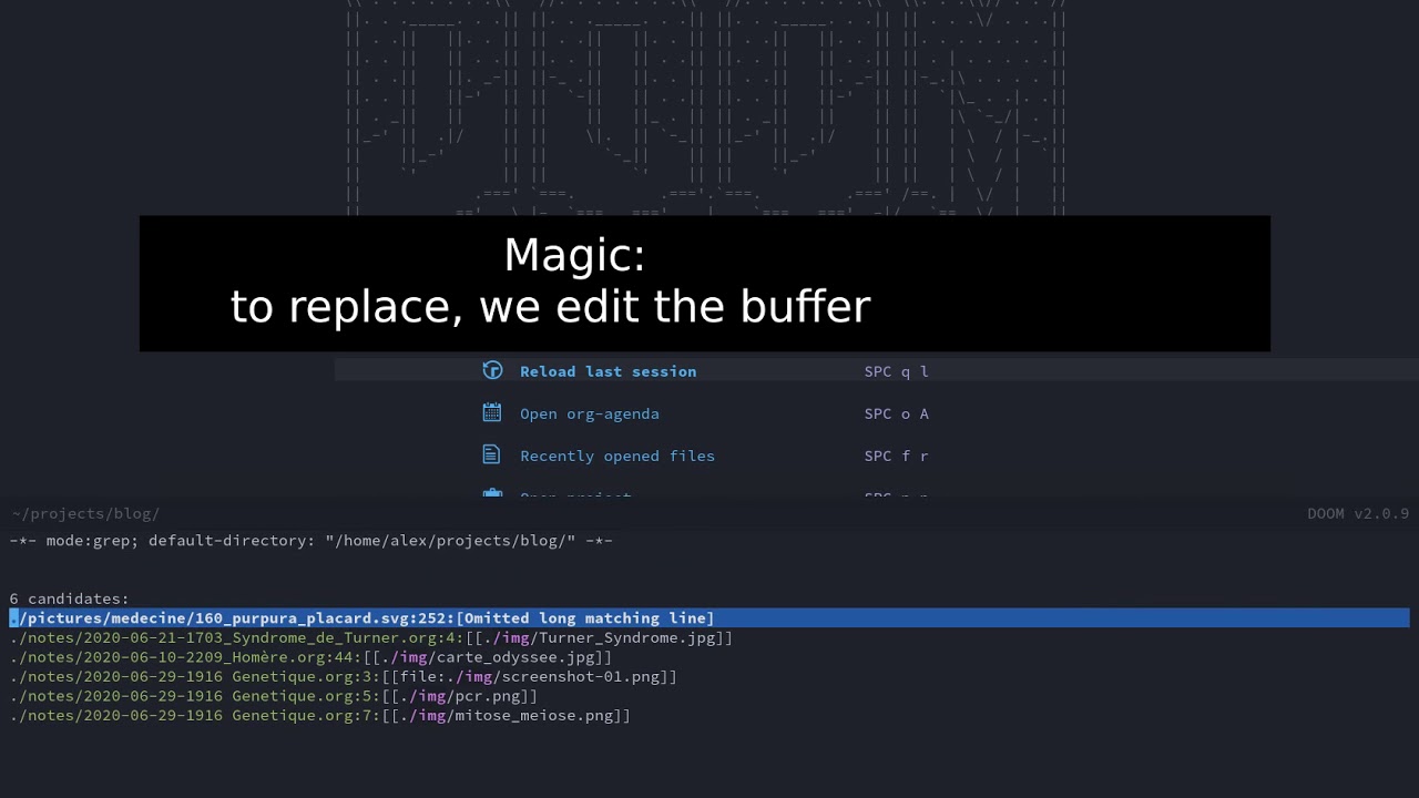 Emacs : instant search & replace with ripgrep