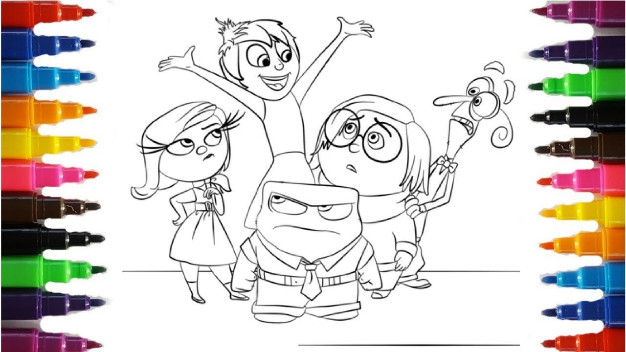 Inside Out Coloring Page | For Kids | Speed Coloring | Happy Kid Adventures