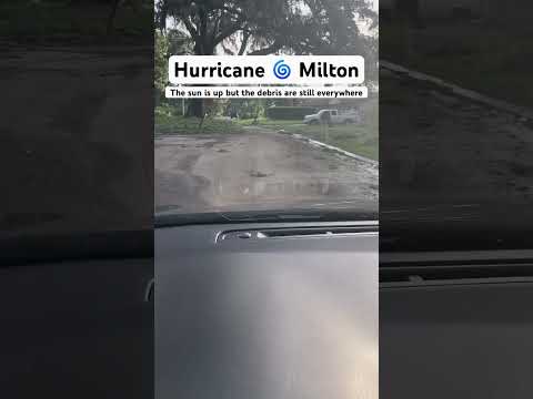 Hurricane Milton in Central Florida got hit hard #florida #hurricane milton #safety #usa #praying