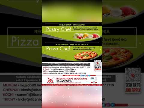 Pizaa Chef | Pastry Chef |Team Member | Restaurant Manager | Jobs in Dubai 2022 #shorts #shortsvideo