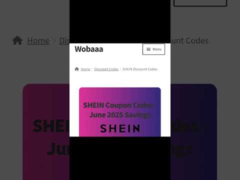 Shein Discount Code for 6th June 2025