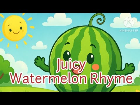 Juicy Watermelon Rhyme | #nurseryrhymes #kidsrhymes #toddlersongs #rhymesforkids #educationalsongs