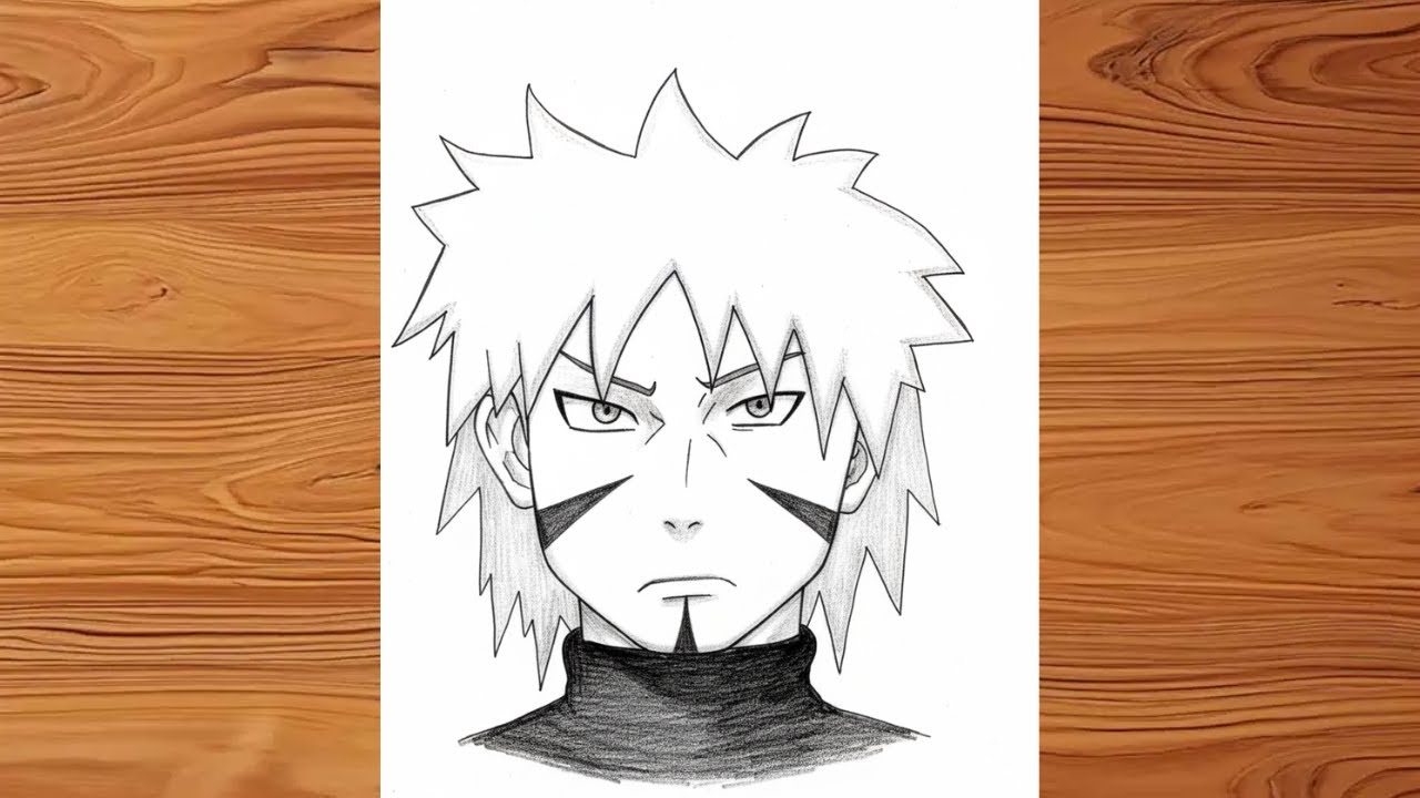 Realistic Tobirama Senju Pencil Drawing | Step-by-Step Naruto Fanart | Aethel Anime Flow