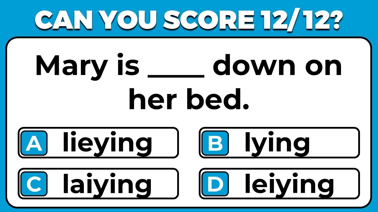 Present Continuous Tense Quiz | Can You Pass This Test? Part 1