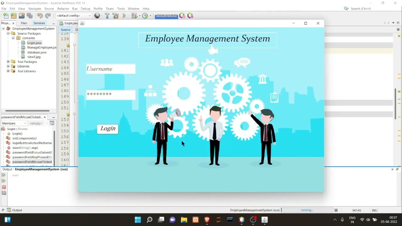 Employee Management System Using Java | Java Complete Project | Java Desktop Based Application