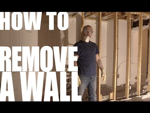 HOW TO: Remove a non load-bearing wall in 30 seconds.