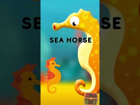 Sea Creatures Nursery Rhymes | Learn Underwater Animals #forkids #shorts