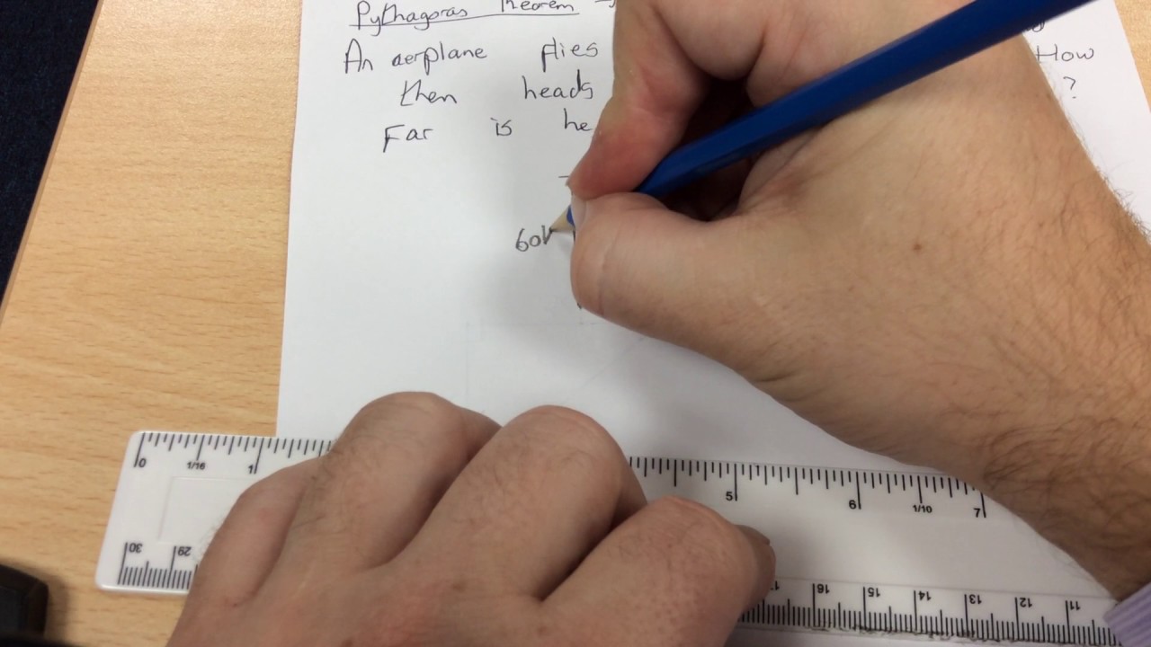 Pythagoras Theorem - solving real life written problems