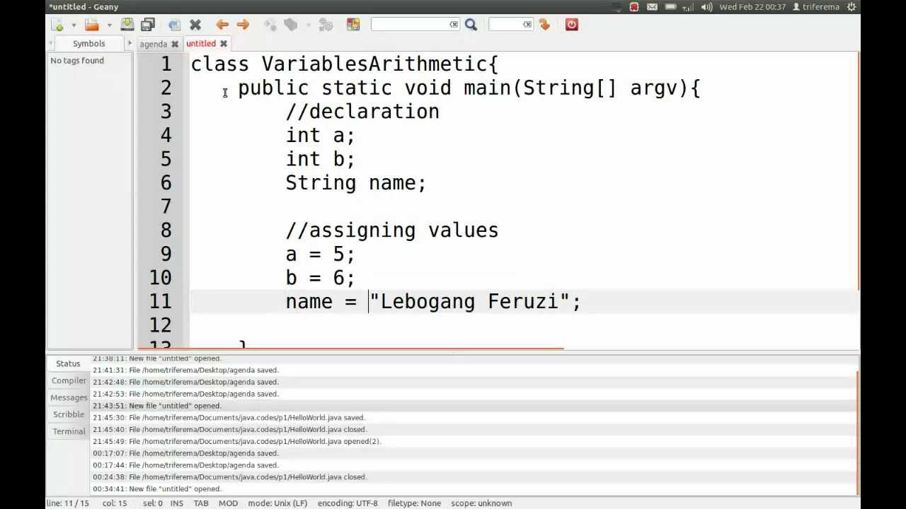Introduction to Programming using Java: 2. Variables, Simple Arithmetic