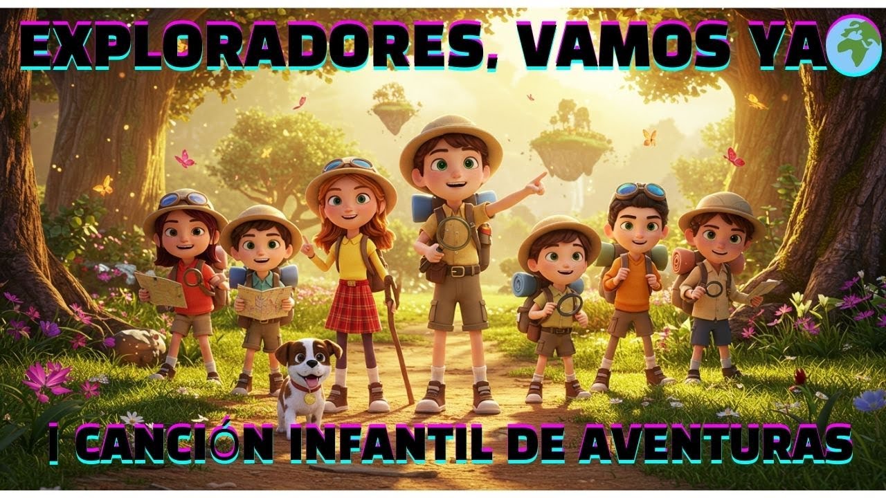 Exploradores, Vamos Ya 🌍✨ | Canción Infantil de Aventuras