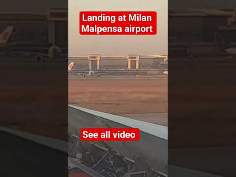 Landing at Milan Malpensa airport #landing #airplane #airport