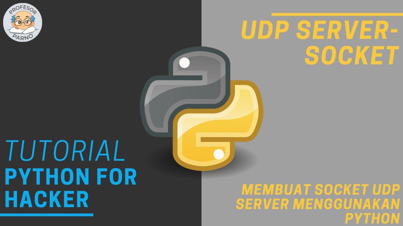 Tutorial Python for Hacking | Tutorial membuat UDP server dengan python Socket