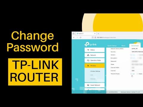 How to change wifi password tp link router on pc