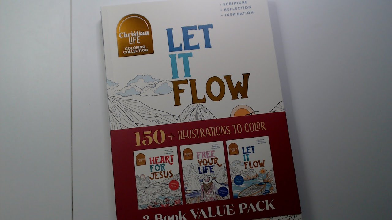 Adult Coloring Book Christian Life Coloring Collection/ Coloring book flip through