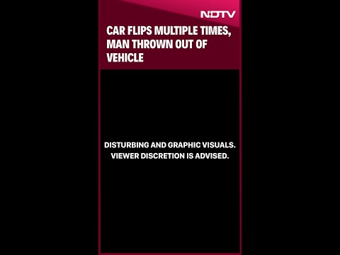 Karnataka Accident | On Camera, 2 Dead As Car Flips Multiple Times, Man Thrown Out Of Vehicle