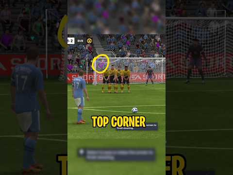 How to do 'Curved' freekick in fc mobile #fifamobile #fcmobile #soccer