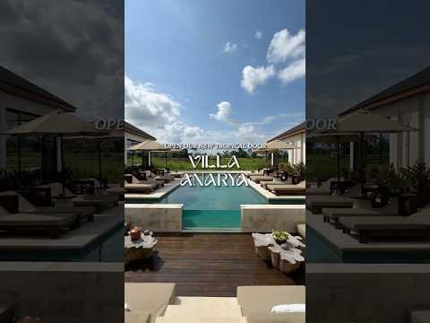 Discover Villa Anarya, a peaceful 6-bedroom retreat nestled in the lush rice fields of Ubud, Bali ✨
