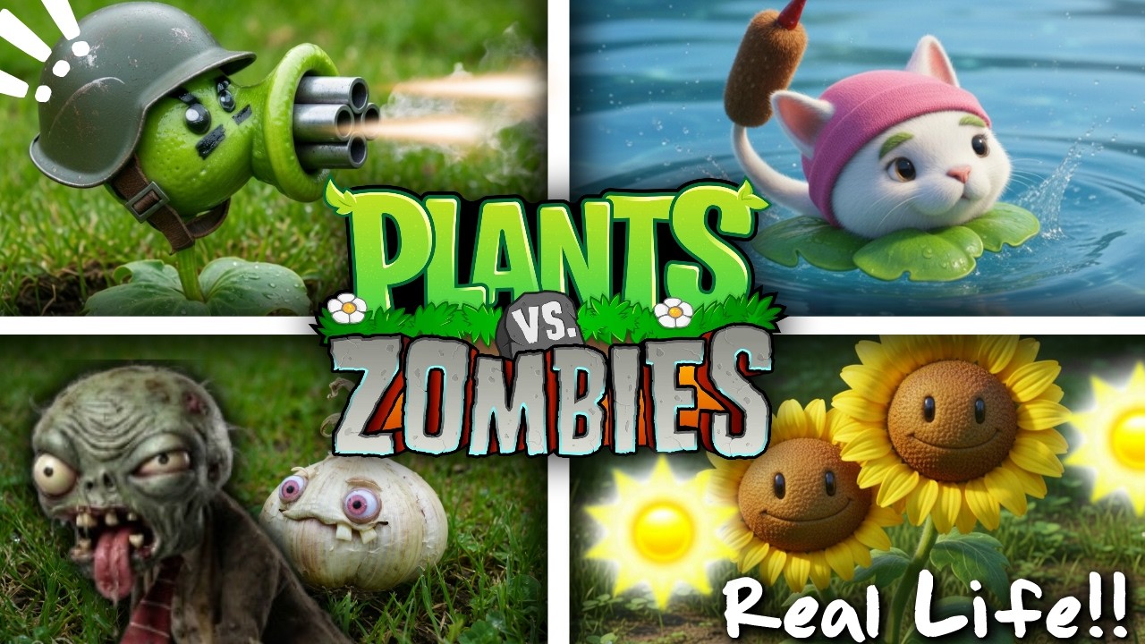 Plants Vs Zombies In Real Life 3!! (PVZ Animation)