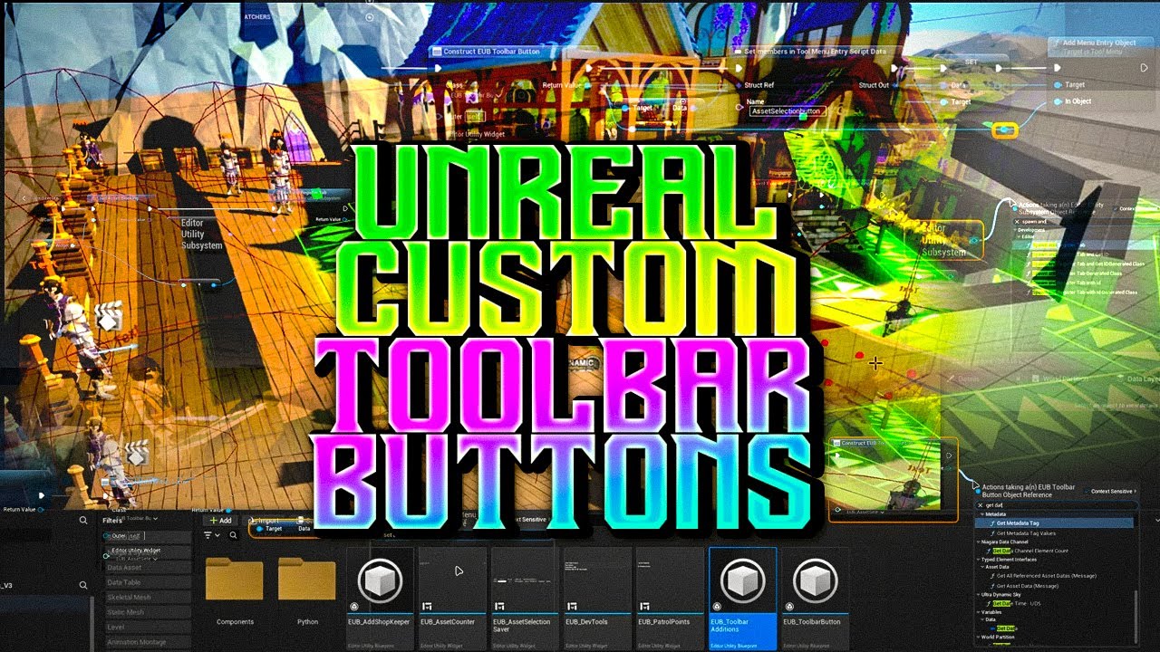 Add Custom Editor Buttons to the Toolbar in Unreal Engine 5 | UE5 Editor Tutorial #unrealengine5
