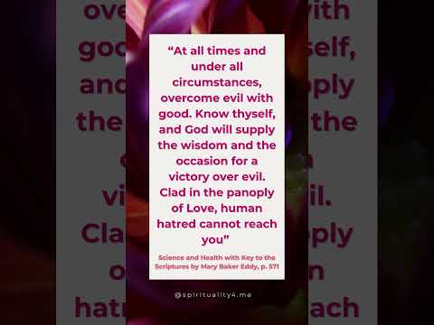 Overcome evil with good #marybakereddy