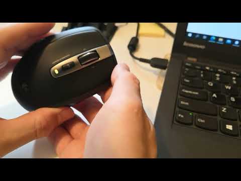 Logitech MX Anywhere mouse reset by holding down right mouse button during power up to clear error