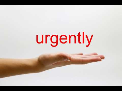 How to Pronounce urgently - American English