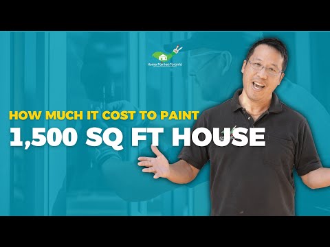 Painting a 1,500 Sq Ft House in Toronto - How Much Does It Cost? #interiorpainting