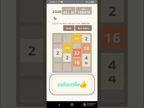 Getting 4096 tile in 2048 gameπ±π±π±#2048
