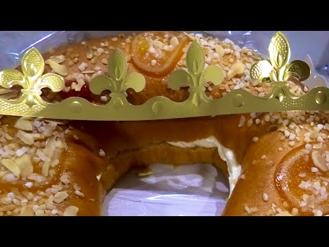 Eat Roscon de Reyes,Spanish Traditional 3 kings day Cake #short