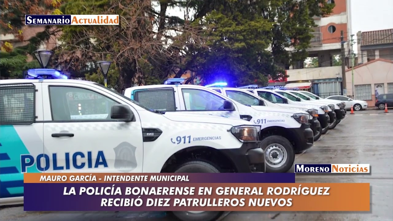 La Policía bonaerense en General Rodríguez recibió diez patrulleros ...