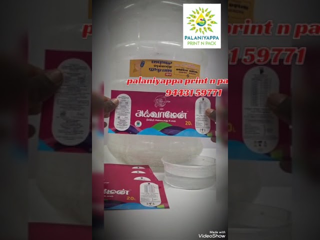 Water Can Labels - 20L Water Can Stickers - Printed Paper Labels For ...