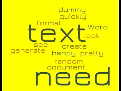 Terry's 2 Minute Tips: How to generate random text in Word