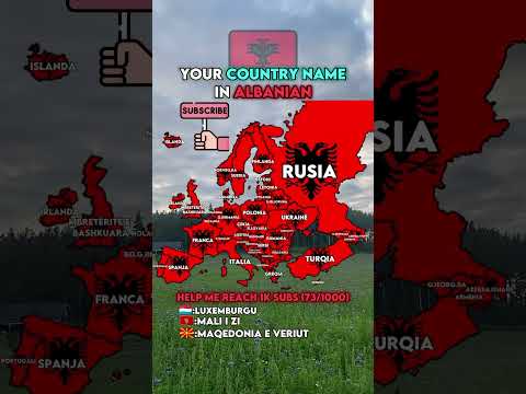 Your country name in Albanian #mapping #europe #albanian #viral #foryou