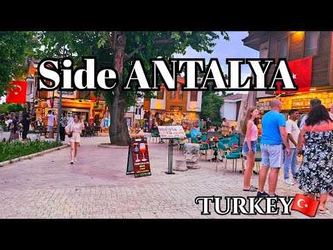 Side, Antalya🇹🇷 | Summer Holiday Town of Turkey #travel #4k #holtels #urlaub #4k