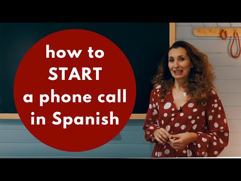 How to START a phone call CONVERSATION in Spanish - USEFUL phrases for expats
