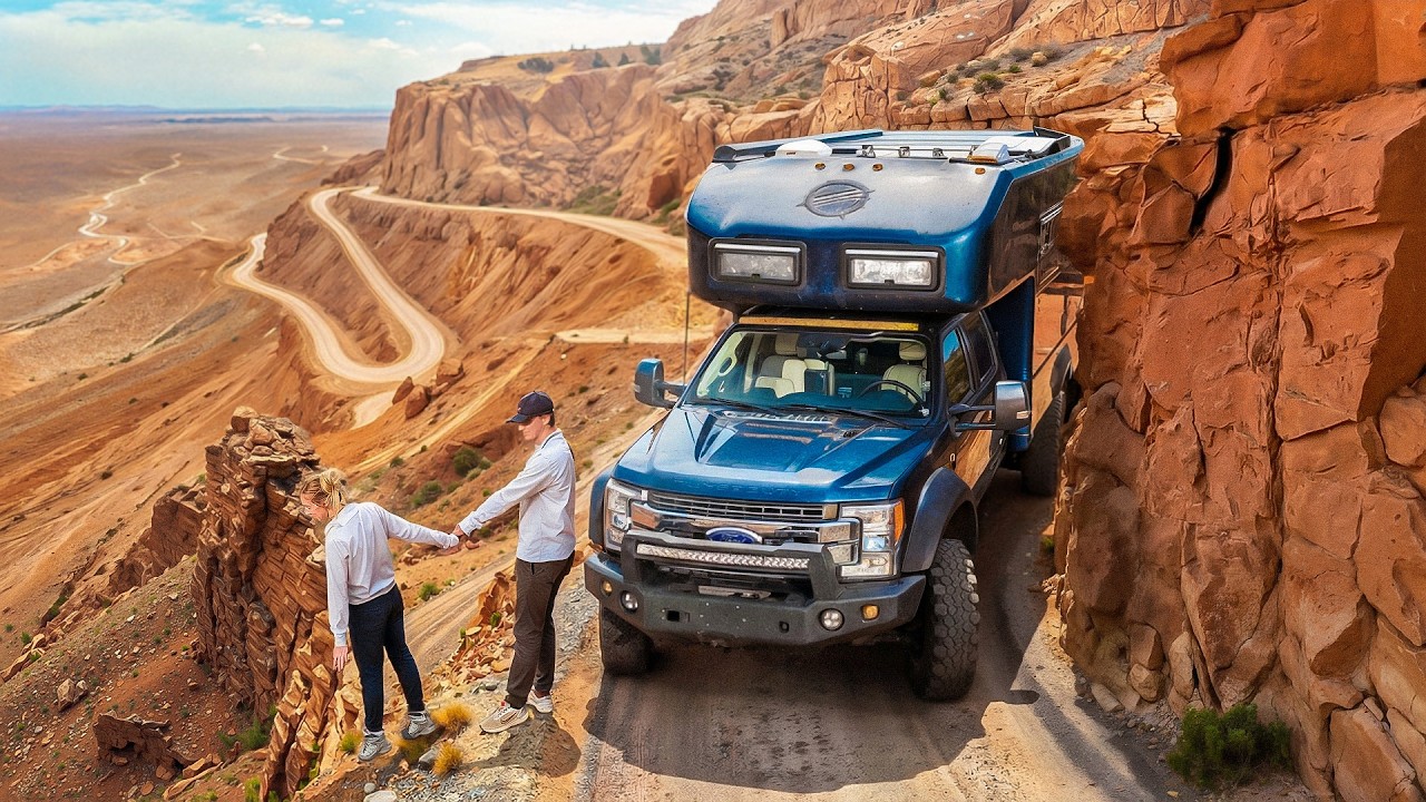Surviving the Moki Dugway in Our EarthRoamer (Utah’s Most Dangerous Road?)