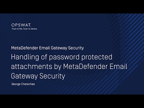 How MetaDefender Email Gateway Security Handles Password-Protected Attachments | OPSWAT