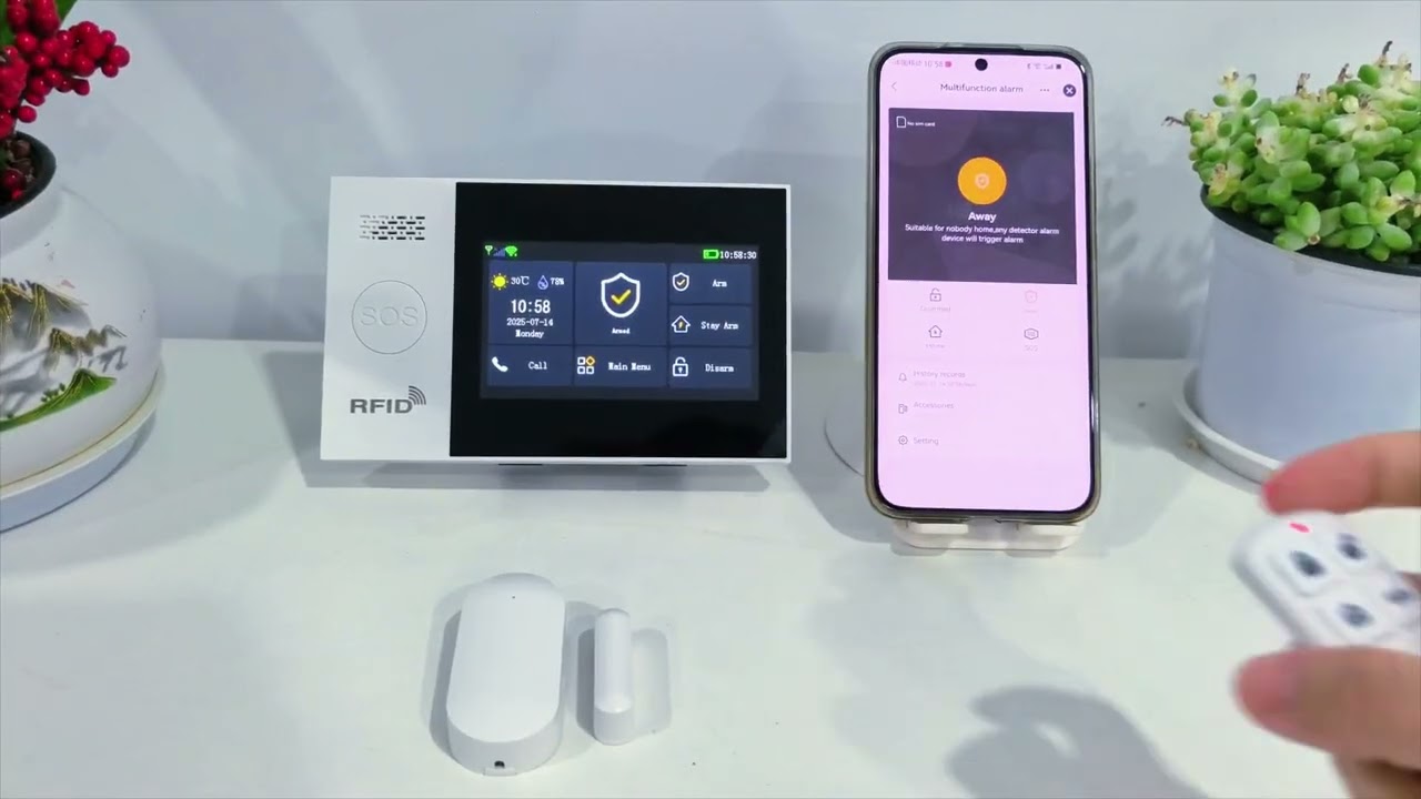 Smart alarm system! Perfect for home, shop, or office security 🔒#SmartAlarm #HomeSecurity #DIYSetup