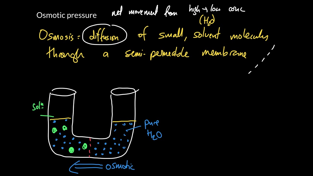 Week 4 - 5. Osmotic pressure