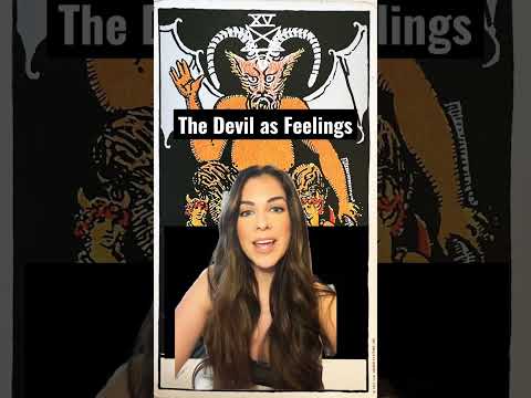Tarot Cards as Feelings: The Devil #shorts #tarotcardmeaning #howdotheyfeel