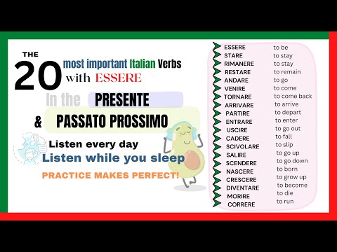 Italian Verbs with Essere - presente e passato prossimo | Learnself lingua