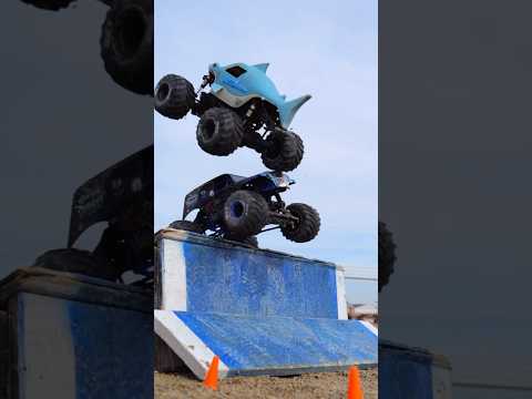 Just a Nudge! #monstertruck #MonsterJam #GoPro #Losi #RC