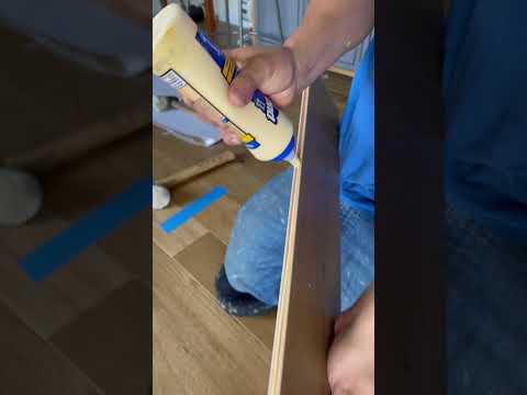 Engineered floating installation #flooringexperts #engineeredflooring #floatingfloor