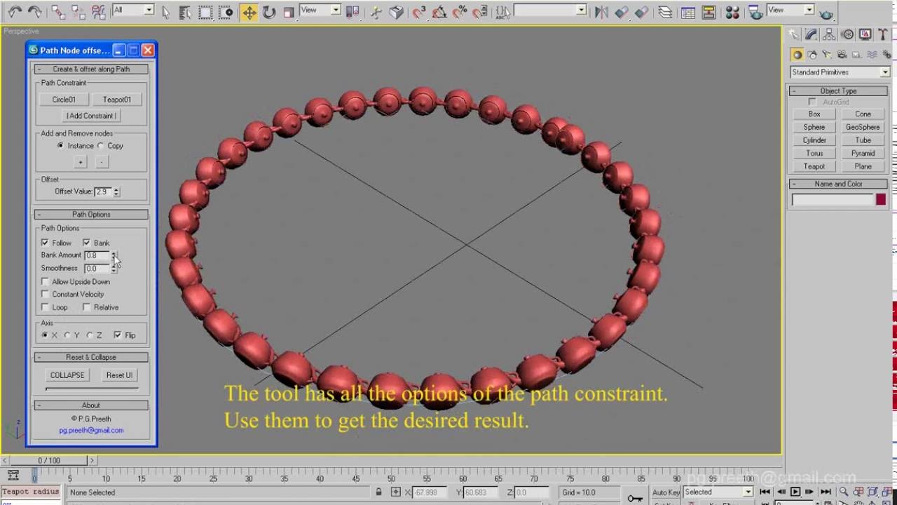Maxscript - Path Node Offset for Max